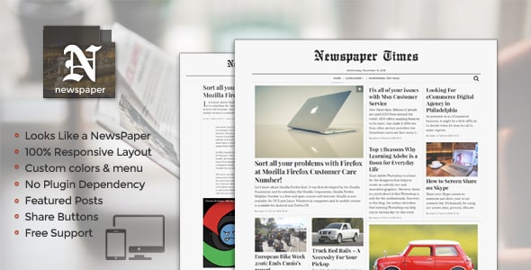 Tema NewsPaper WeartStudio WordPress Temaswordpressbr