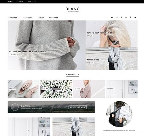 Tema Blanc - Template WordPress - temaswordpressbr.com