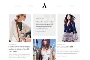 Tema Aesthetic - Template WordPress - temaswordpressbr.com