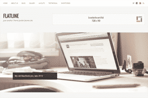 Tema Flatline - Template WordPress - temaswordpressbr.com