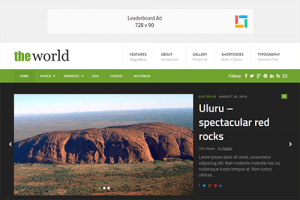 Tema TheWorld - Template WordPress - temaswordpressbr.com