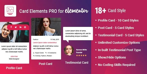 Plugin Card Elements Pro for Elementor - temaswordpressbr.com