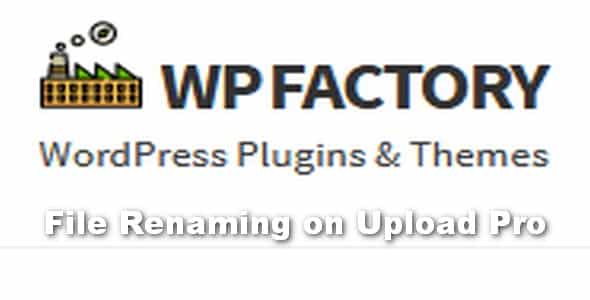 Plugin File Renaming On Upload Pro Wordpress